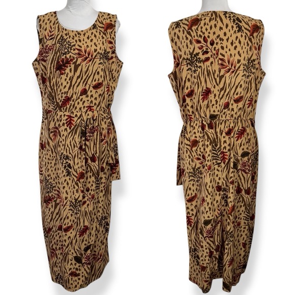 Kathie Lee Collection | Dresses | Vintage Kathy Lee Faux Wrap Midi Maxi ...